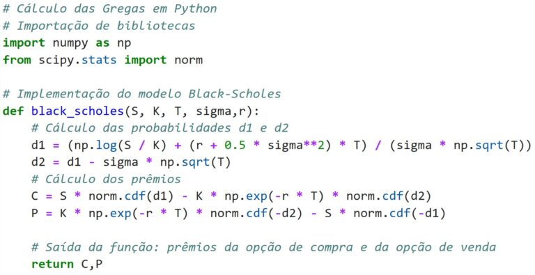 Como calcular gregas de opções com Python: guia completo - Blog ...